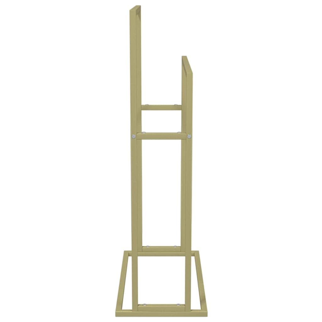 MINERWALL Freestanding Towel Rack Gold 18.9"x9.4"x30.9" Iron,:Maximize The Space in Your Bathroom While Adding Stylish Looks with This freestanding Towel Rack! Bathroom Accessories