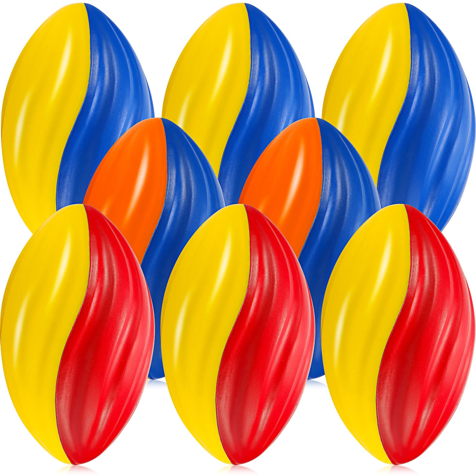 Lewtemi 8 Pcs Mini Soccer Foam Footballs for Kids, Bright Colors, Suitable for Indoor and Outdoor Play, Develops Hand-Eye Coordination