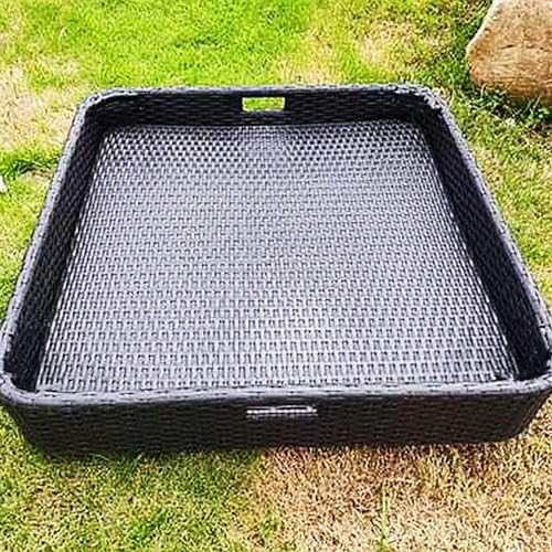 Floating Tray Floating Serving Tray Swimming Pool Floating Tray Table & Bar, Family Size Floating Refreshments Holding Tray for Snacks and Drinks (Color : 80x80x15cm)