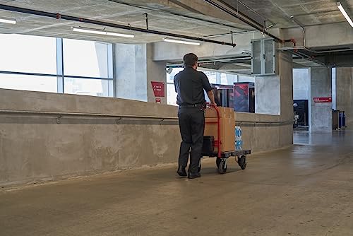 Rubbermaid Commercial Products Platform Truck Motorized Kit, Medium Size, 24"x48", for Moving Heavy Loads in Industrial/Commercial/Warehouse Environments
