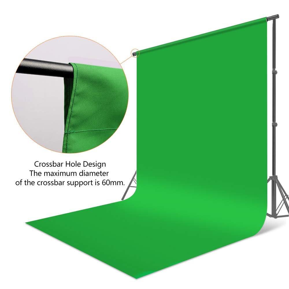 Hemmotop Green Screen Backdrop, 10 x 20 ft Chromakey Greenscreen Background,Large Seamless Green Backdrop Background Cloth,for Photography,Zoom,Live Streaming