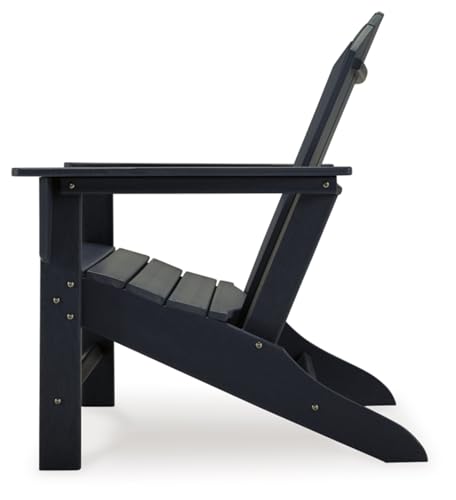 Signature Design by Ashley Sundown Treasure Cottage Weather Resistant Outdoor Adirondack Chair, Black