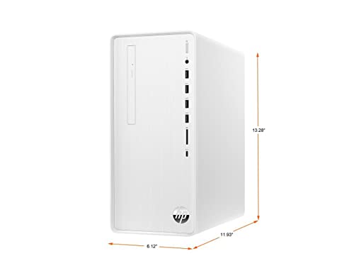 HP Pavilion Desktop PC, 12th Gen Intel Core i3-12100, 8 GB RAM, 512 GB SSD, Windows 11 Home, Wi-Fi 6 & Bluetooth 5.2, 9 USB Ports, Wired Keyboard & Mouse Combo, Pre-Built PC Tower (TP01-3030, 2022)