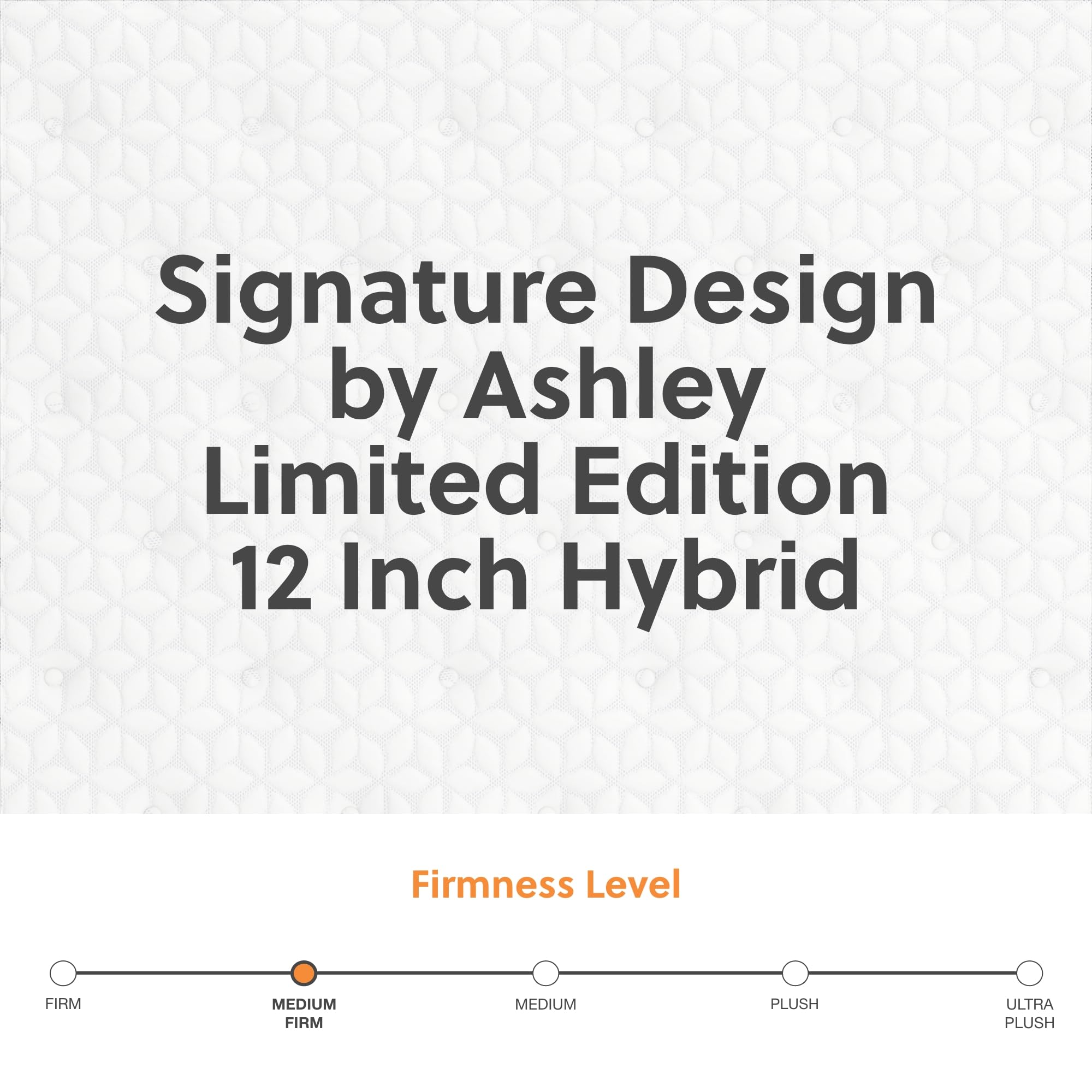 Signature Design by Ashley Limited Edition Plush 12 Inch Hybrid Mattress with Gel Memory Foam and Edge Support for Cool Sleep and Pressure Relief, California King