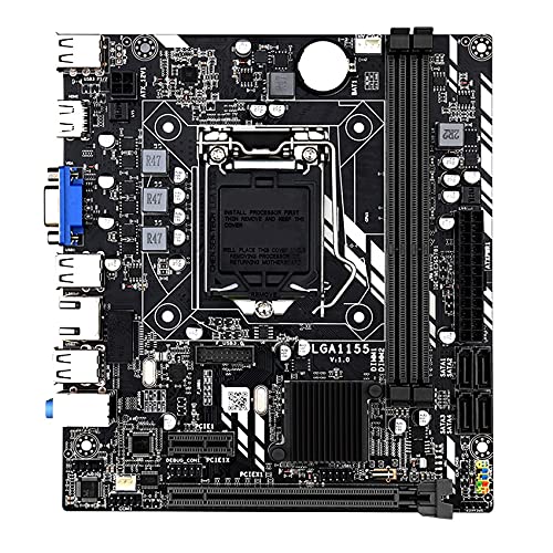 Misaso LGA 1155 Motherboard for Core I7 / I5 / I3 / Pentium/Celeron LGA1155 DDR3 M-ATX Motherboards H61