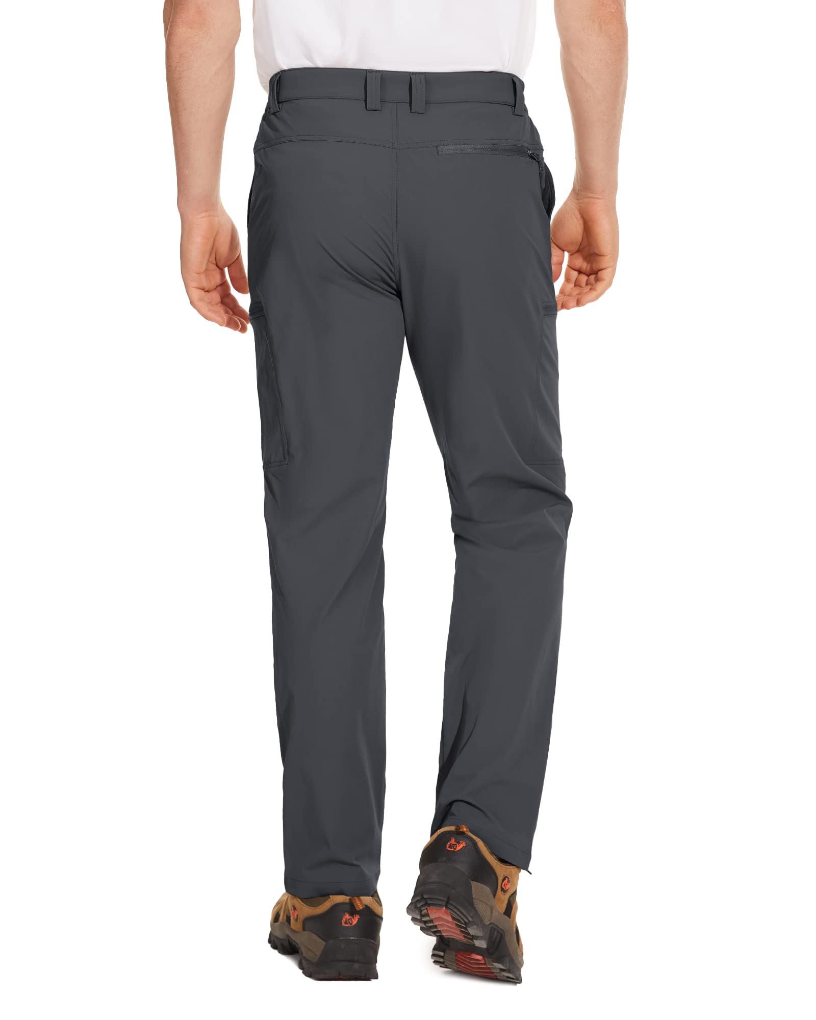 EKLENTSON Work Pants for Men Construction Combat Pants Breathable Fishing Climbing Pants, Dark Grey, 36