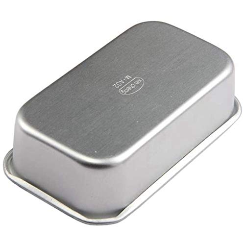PRIZOM 4Pcs Aluminum Loaf Tin Rectangular Non-Stick Bread Mould Bread Loaf Pans Kitchen Dining Bar Supplies