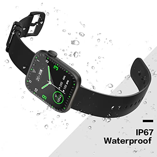 Smart Watch(Answer/Make Calls), 1.8” Full Touch Screen Smartwatch with AI Voice Assistant Heart Rate Sleep Tracker, IP67 Waterproof Watch with 120+ Sports Modes for Men Women Compatible Android iOS