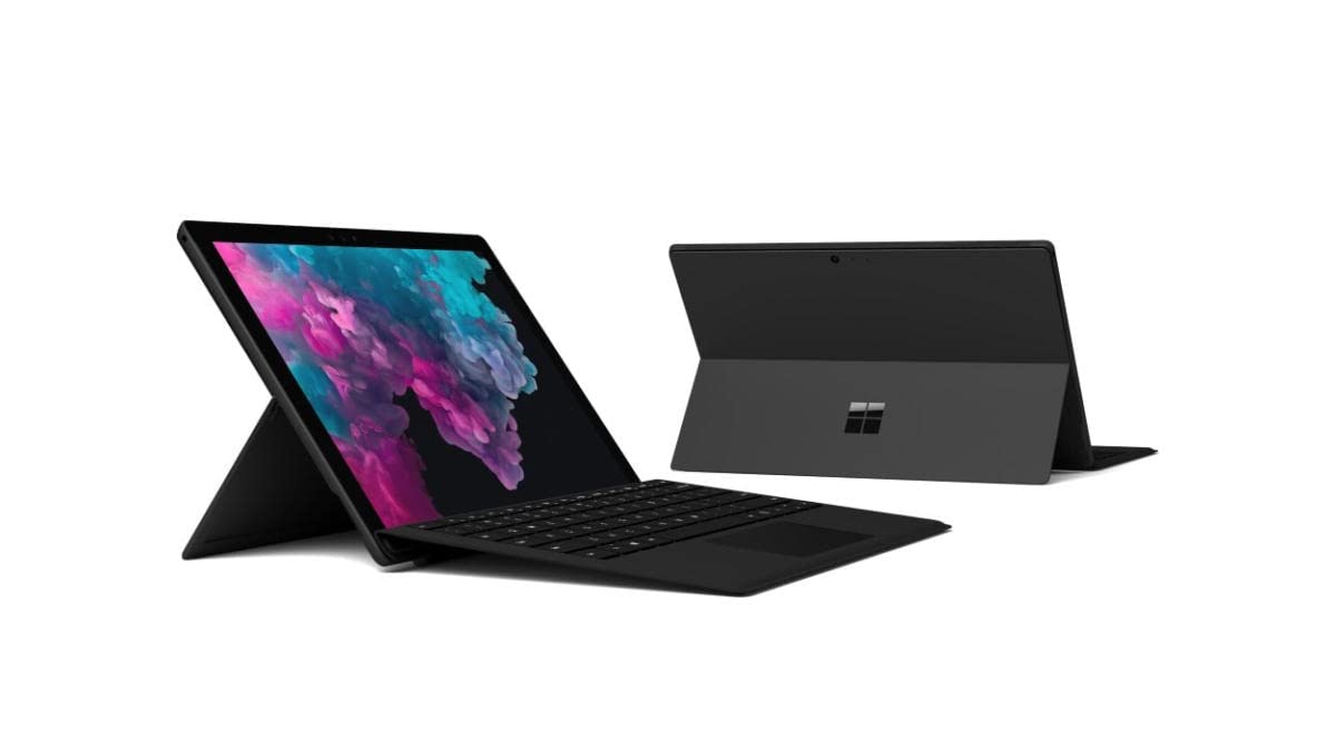Microsoft Surface Pro 6, 12.3" Touchscreen Display, Intel Core i7-8650U 1.9GHz, 16GB RAM, 512GB SSD, Dual Microphones with Windows Hello Face Authentication Camera, Windows 10 Home (Renewed)
