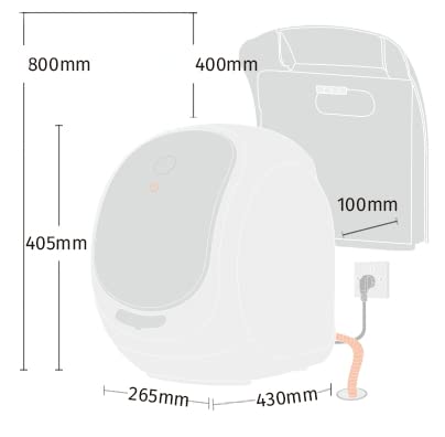 Underwear and Underwear Washing Machine All-in-one Washing and Drying Machine High-Temperature Boiling Space Capsule Opening and Closing Design Drum Washing Machine (Detergent * 5) ()