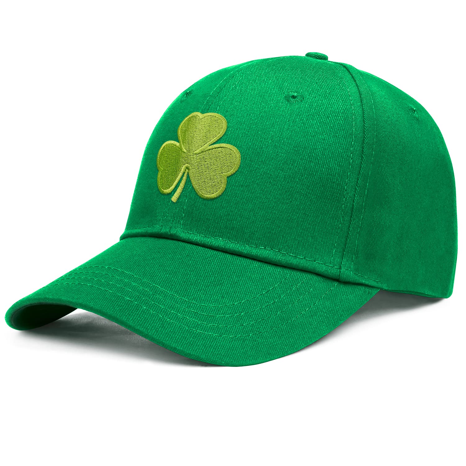 LHSCVJSEKL St Patricks Day Hat Lucky Embroidered Baseball Cap Shamrock Hat Clover Saint Pattys Hat Men Women Green Adjustable