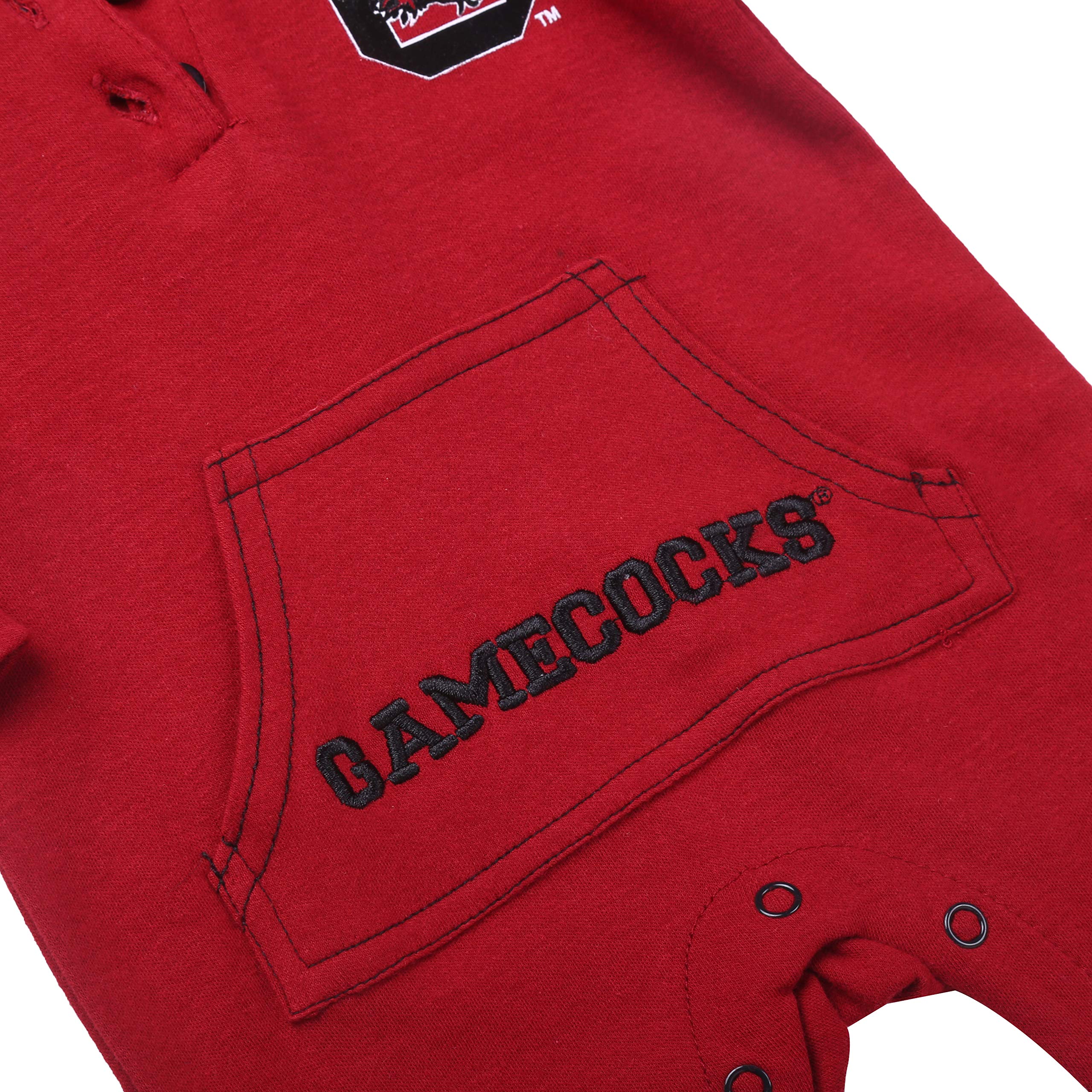FAST ASLEEP South Carolina Gamecock Baby and Toddler Hooded Romper (18-24)