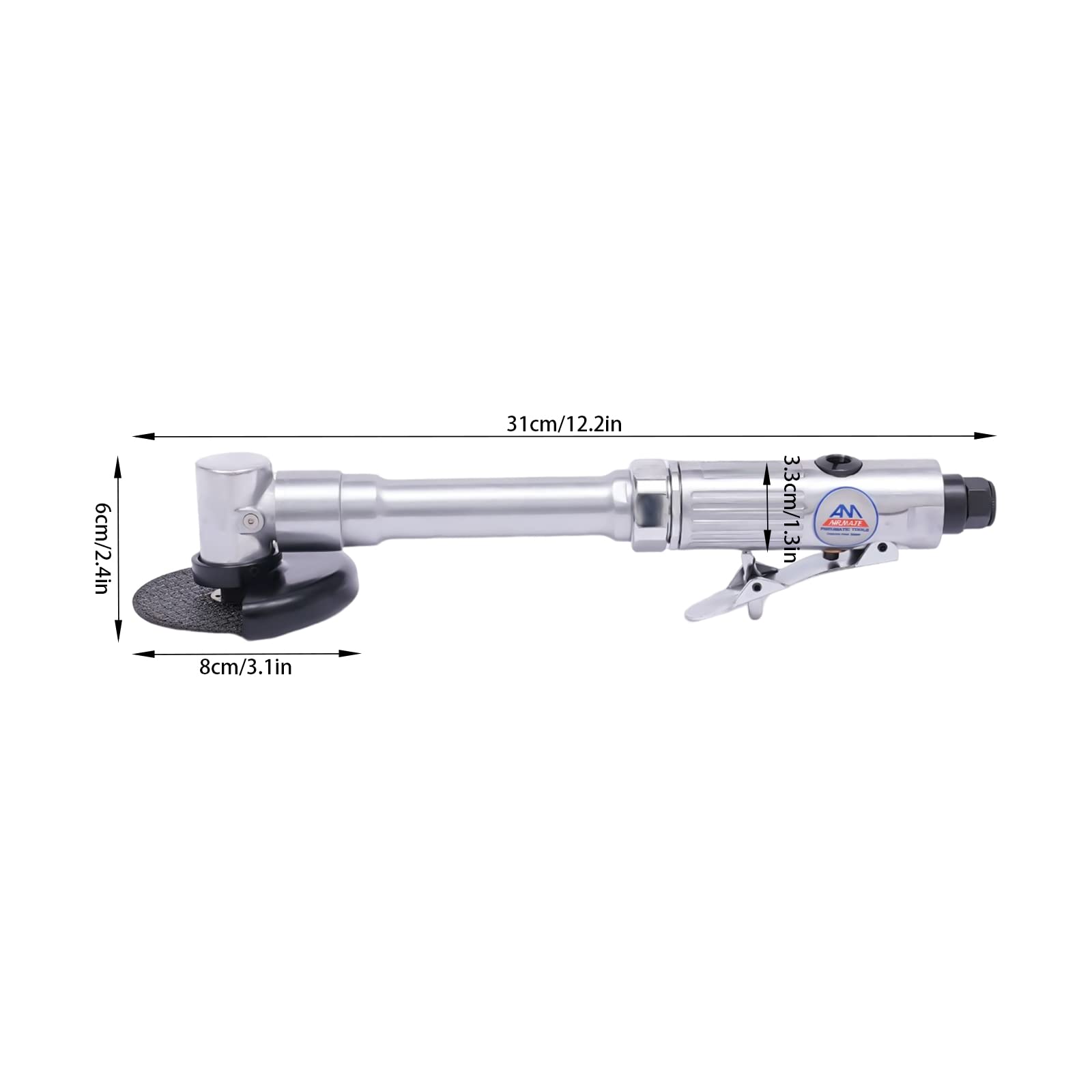 Long Neck Cutting Machine, Pneumatic Cutting Machine Air Cutting Machine Air Cutter Tool Long Handle for Tough Material Removal