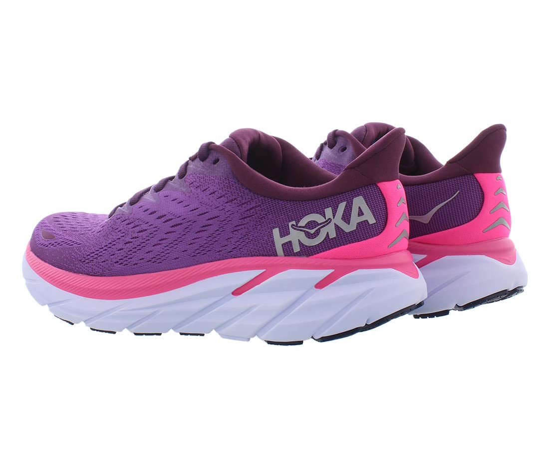 HOKA ONE ONE Clifton 8 Womens Shoes Size 7, Color: Grape Wine/Beautyberry