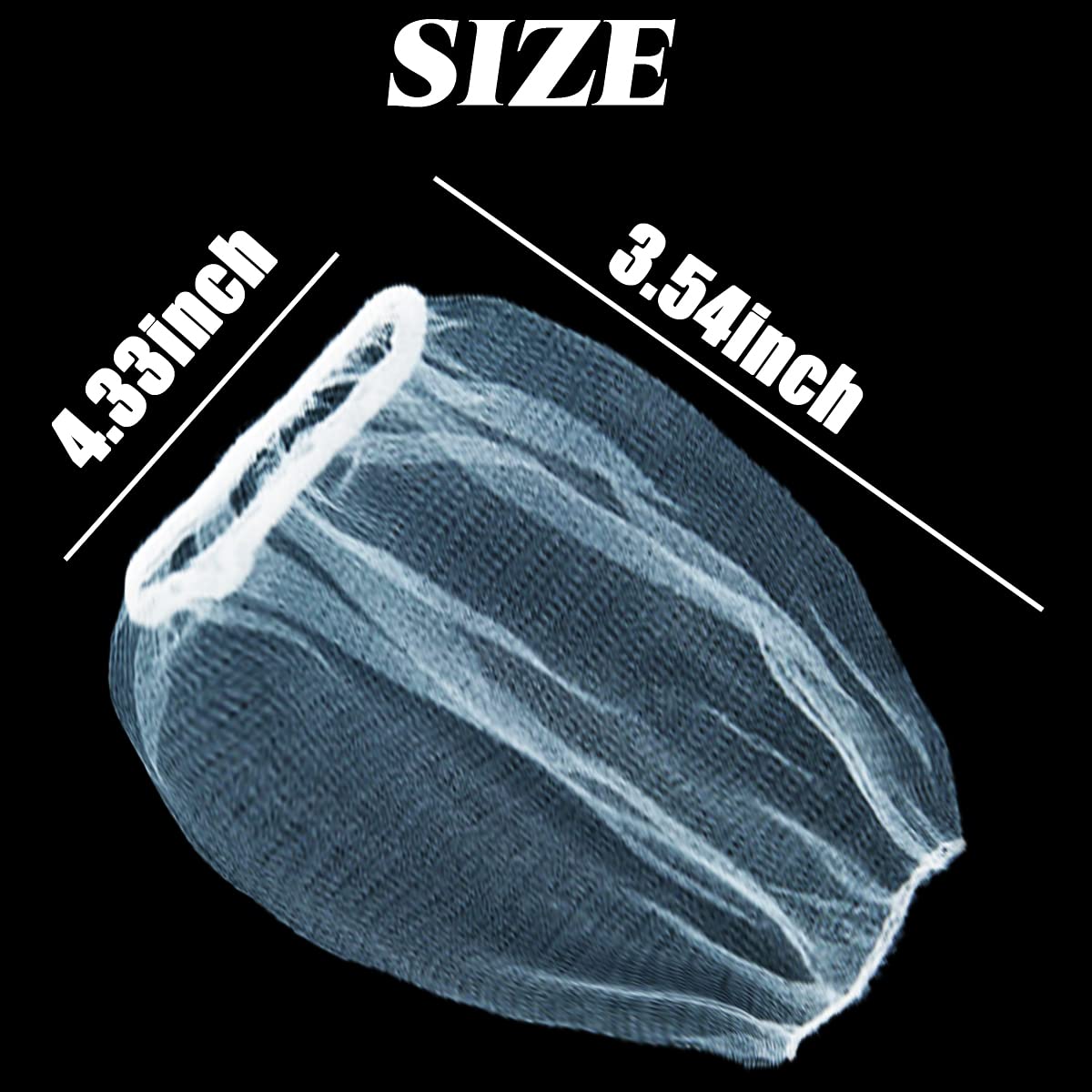 GXXMEI 300PCS Kitchen Sink Strainer Mesh Bag Disposable Mesh Sink Strainer Bags Sink Net Strainer Filter Bags Sink Trash Mesh Bag for Sink Drain for Collecting Kitchen Food Waste Leftover Garbage