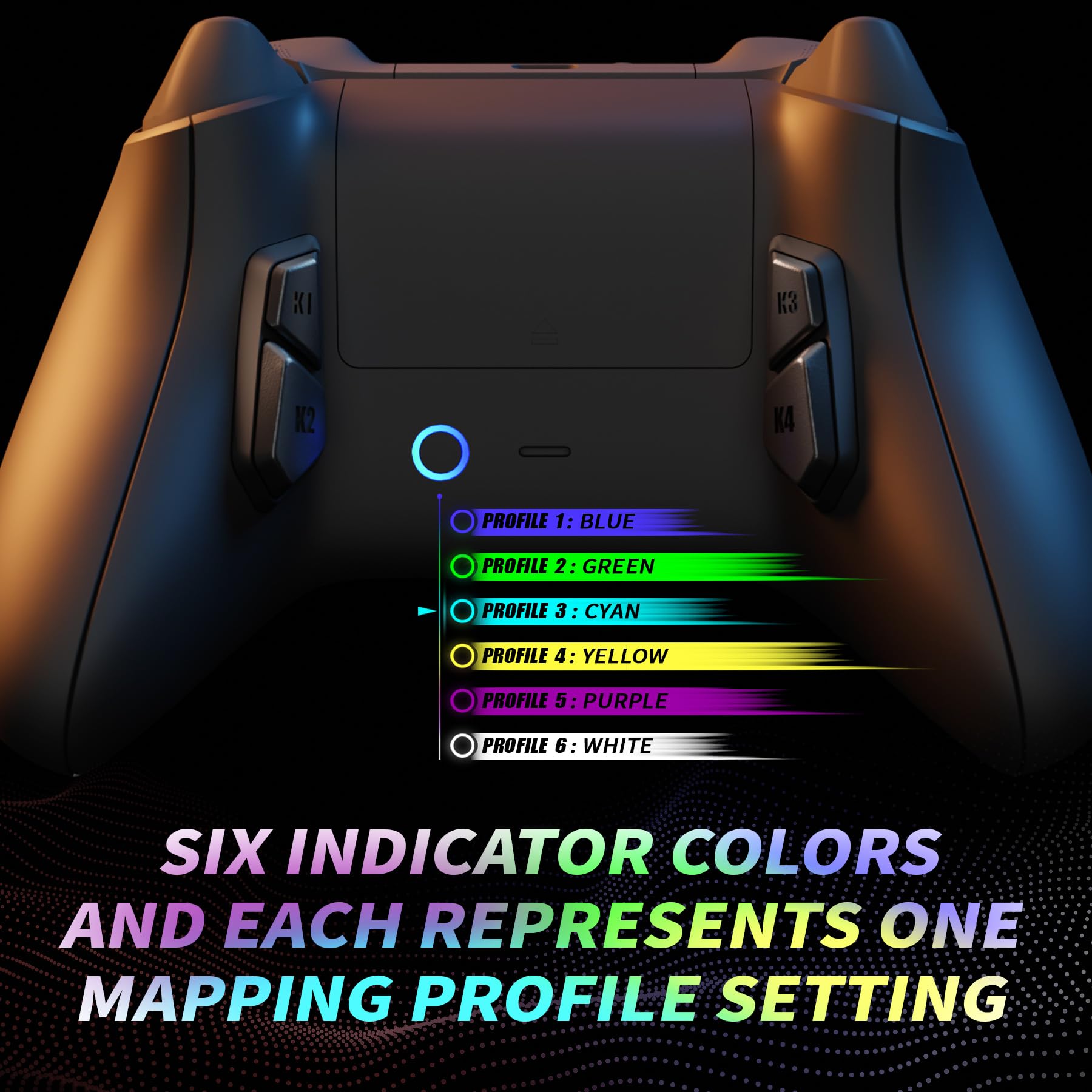 eXtremeRate VICTOR X Remap Kit for Xbox Series X/S Controller, 6 Profiles & Black Redesigned Back Shell & Side Rails & 4 Back Buttons for Xbox Core Wireless Controller - Controller NOT Included