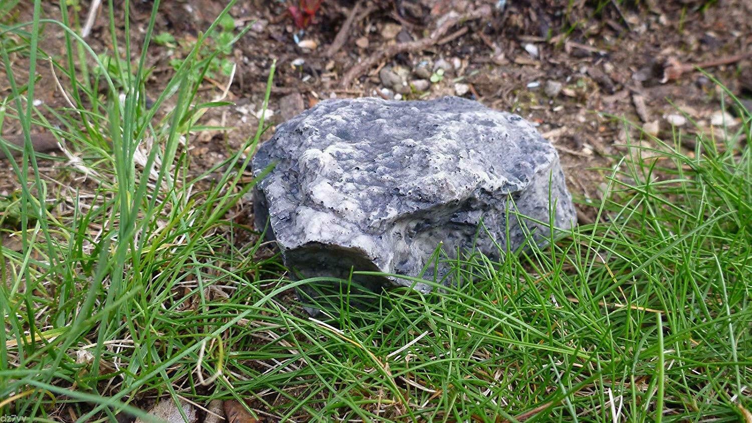 FingerLakes Hide-A-Spare Key Fake Rock - Looks, Feels & Weighs Like Real Stone - Safe for Gardens, Yards, Geocaching