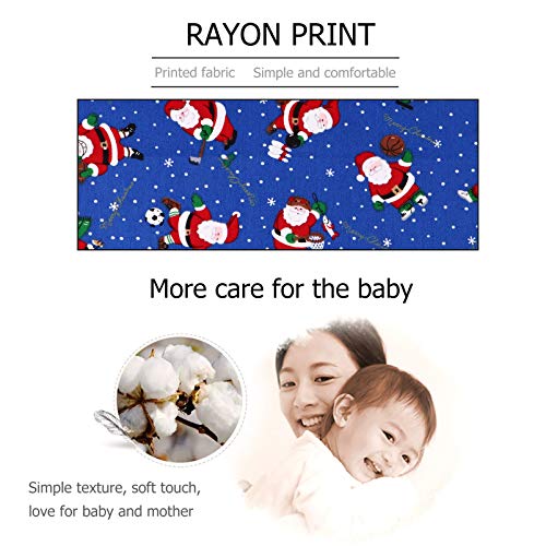 Wrapper Christmas Cotton Fabric Bundles 9.8 x 9.8 Inch Sewing Squares Quilting Fabric Patchwork Fat Quarters Precut Xmas Fabric Scraps for DIY Quilting Sewing Patchwork Xmas Gift 10Pcs