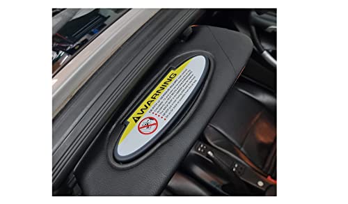 Replacement Sunvisor Vanity Mirror Cover for Porsche 996, 997, 987 Boxster, Cayman