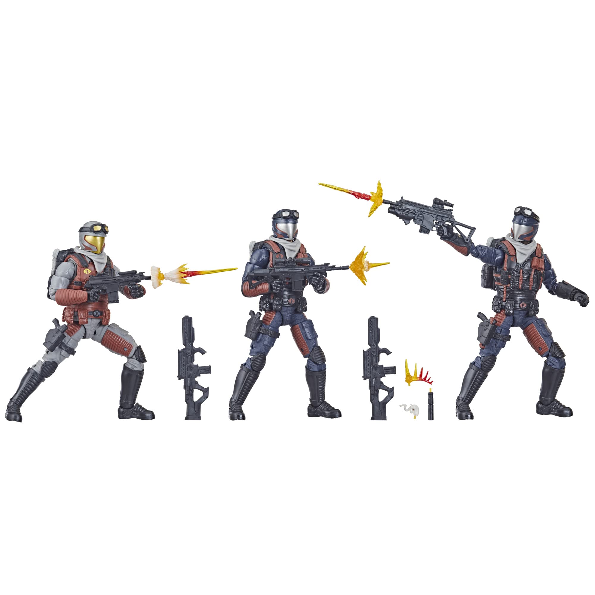 G.I. Joe Classified Series Series Cobra Viper Officer & Vipers Figures 47 Toys, Multiple Accessories, Custom Package Art, Multicolor, F4559