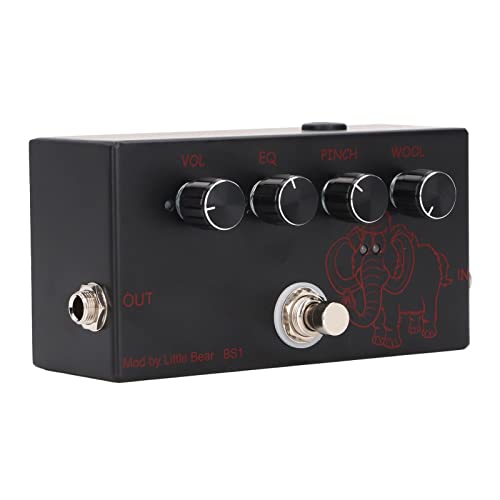 Guitar Effect Pedal, Signal Enhancement Bypass Function Powerful Performance Electric Guitar Effect Pedal Cool Appearance 200mA for Music Class