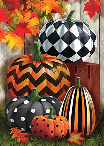 VIGEGU Thanksgiving Paint by Number for Adults,Fall Pumpkin Painting by Numbers Kits On Canvas,Without Frame DIY Pumpkin Oil Painting Acrylic Paints, for Thanksgiving Gift and Home Decor 12x16inch