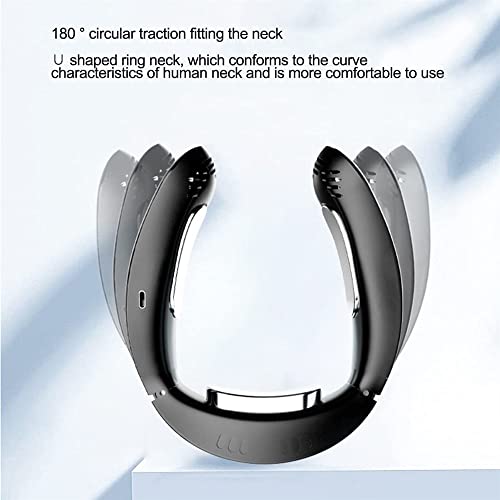 Hanging Neck Fan Mobile Air Conditioner Neckband Portable Fan Air Cooler For Winter Heating Warmer USB Cooling 2.24 (Color : Black)