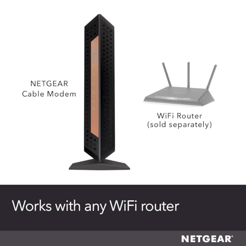 NETGEAR Nighthawk Multi-Gig Cable Modem (CM1100) - Compatible With All Cable Providers Incl. Xfinity, Spectrum, Cox - For Cable Plans Up To 2Gbps β 2 x 1G Ethernet Ports - DOCSIS 3.1