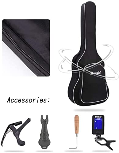 Guitar Kit, String Instrument Electronic Guitar Acoustic Guitar Beginner Classical Guitar Adult Fingerstyle Student Practice Ballad Performance Can Carry Travel Guitar ( Color : A , Size : Long-105cm