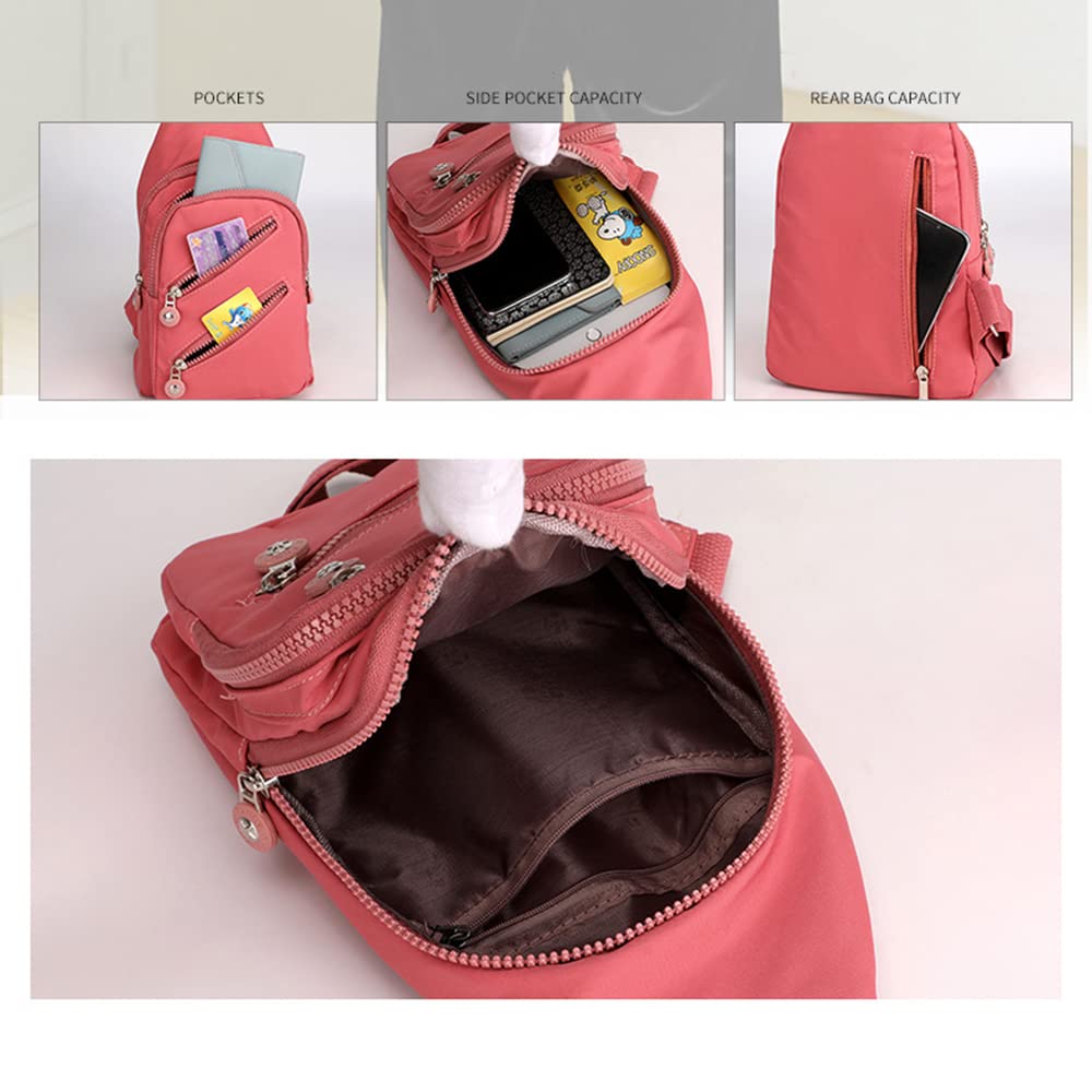 HLKANI LIVE Sling Bag for Women, Crossbody Bag Travel Sling Backpack Shoulder Chest Bag Daypack for Hiking Walking