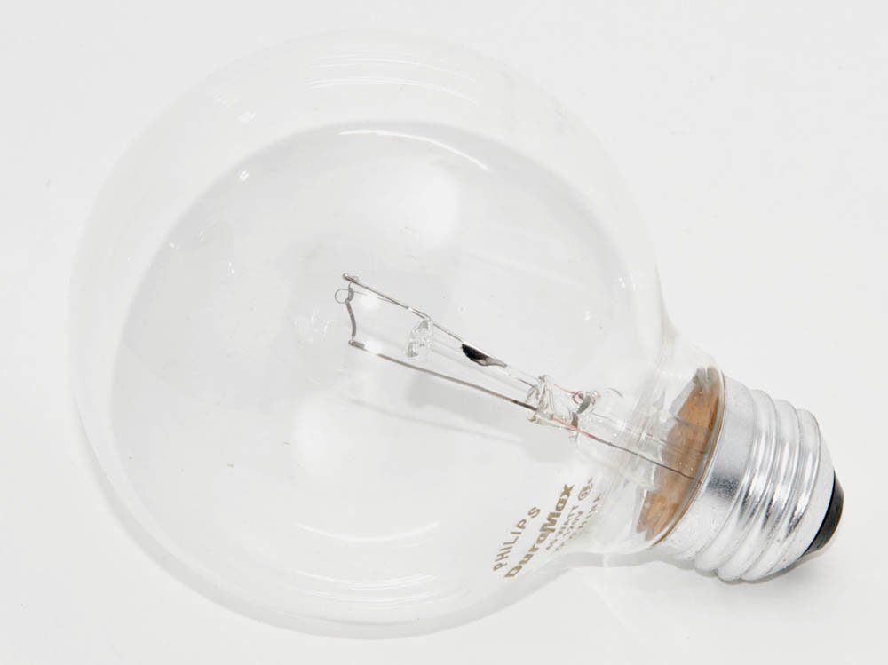 Philips 40W 120V G25 Clear Long Life Globe Bulb, E26 Base