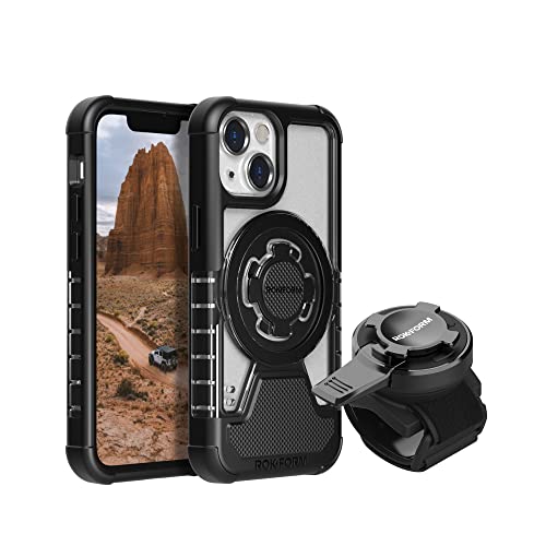 Rokform - iPhone 13 Mini Crystal Case + Universal Bike Phone Mount