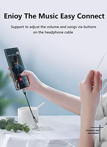 THYBDB Headphone Adapter for iPhone, for iPhone aux Adapter, Earphone Adapter Jack Compatible for iPhone 13/13 Pro/12/11/11 Pro/11 Pro Max/SE/X XR XS XS Max 8 7(Music Species)