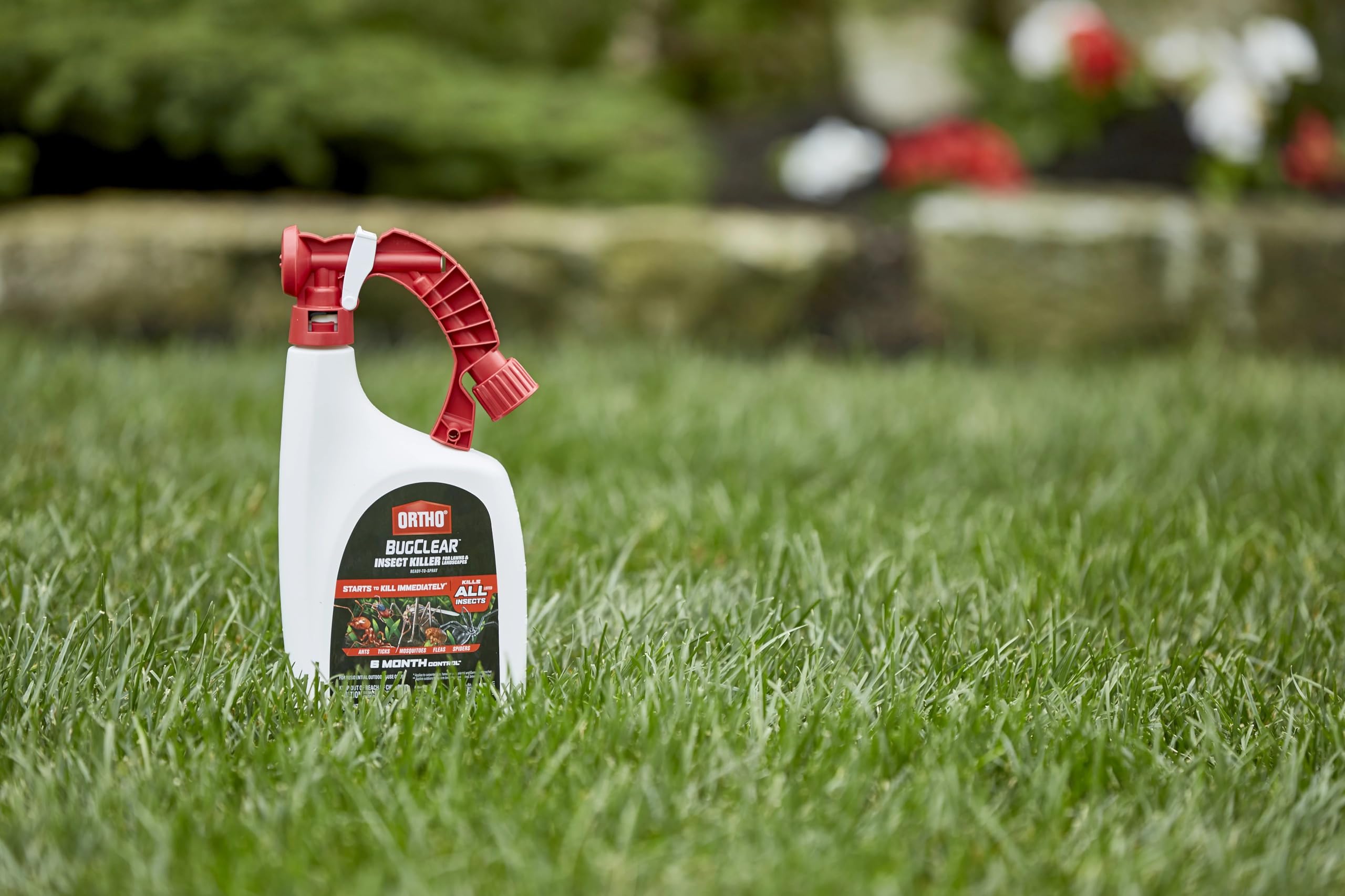 Ortho BugClear Insect Killer for Lawns and Landscapes Ready to Spray, Kills Periodical Cicadas, Ants, Spiders, Fleas, and Ticks, 32 oz., 3-Pack