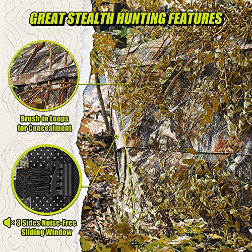 TIDEWE Hunting Blind & Hunting Backpack(Next Camo G2)