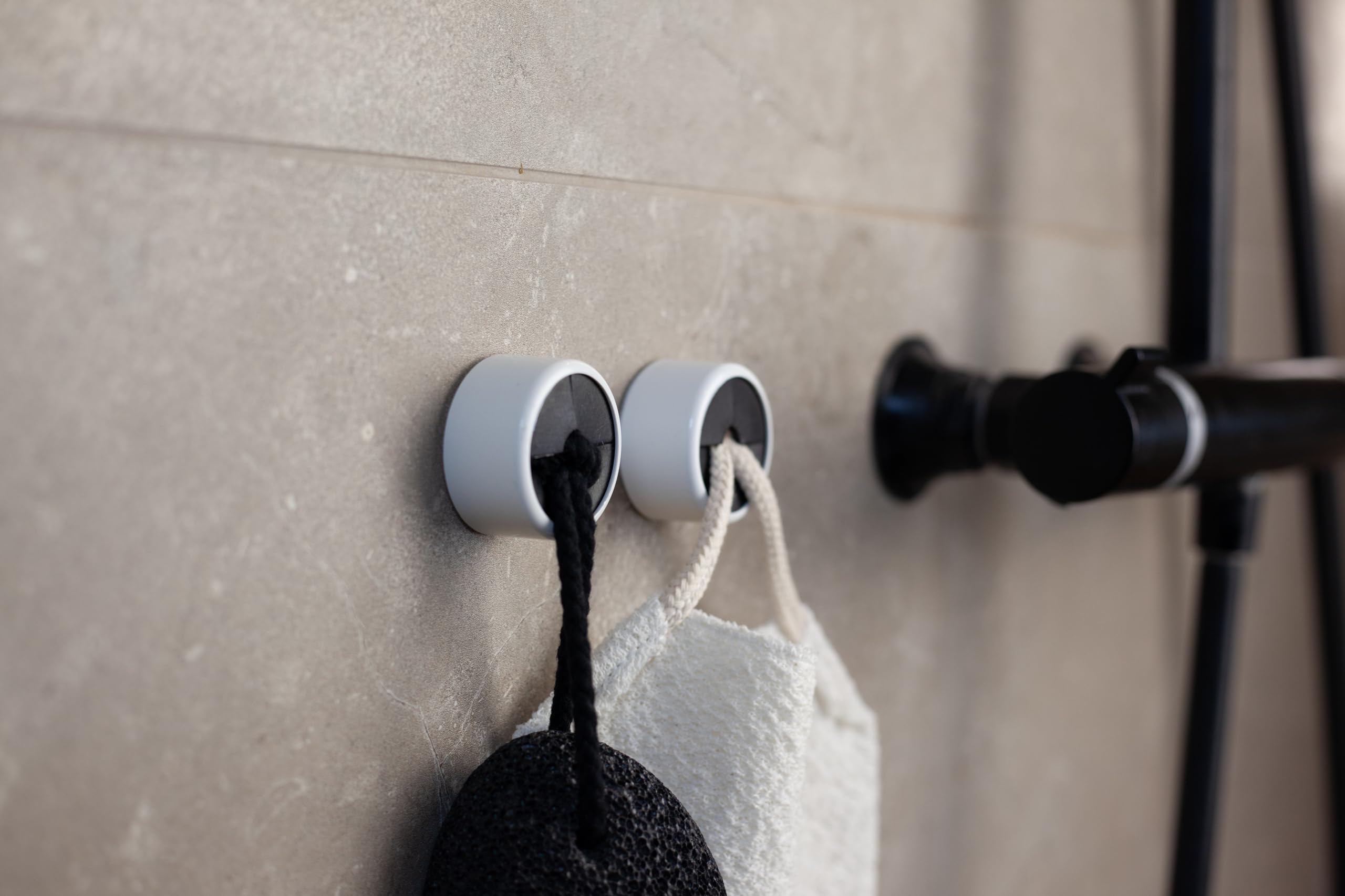 Original Kitchen Towel Holder/Hook with Adhesive to Hang Dish Towels, Tea Towels, Dishcloths, Rags and Hand Towels with a Push. Handy accessory for RV, Bathroom, Shower, Cabinets, Inside & Outside