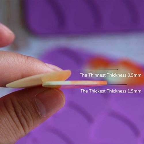 Guitar Picks Epoxy Resin Molds Handmade Silicone Guitar Plectrums Resin Casting Mold Jewelry Making Molds for DIY Guitar Thumb Finger Picks Keychain Pendant