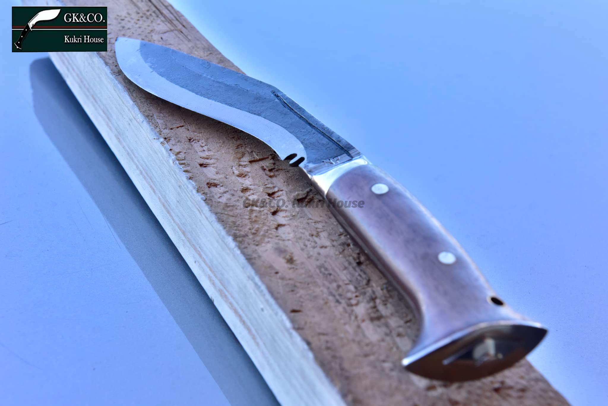 GK&CO. Kukri House Genuine Kukri/Khukuri- 5" Black (Rust Free) Blade Panawal Khukuri- Handmade Factory in Nepal.