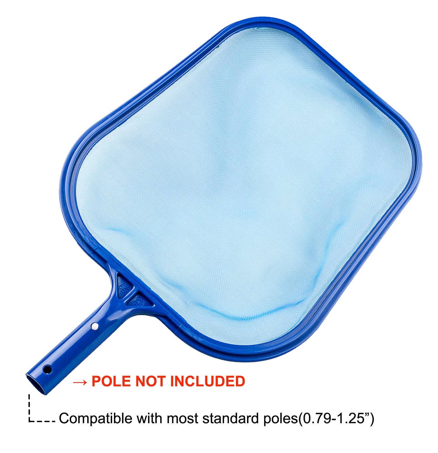 Leaf Skimmer Net Swinging Pool Skimmer Above Ground Pool Maintenance - Fine Mesh Net - for Cleaning Surface of Swimming Pools, Hot Tubs, Spas and Fountains