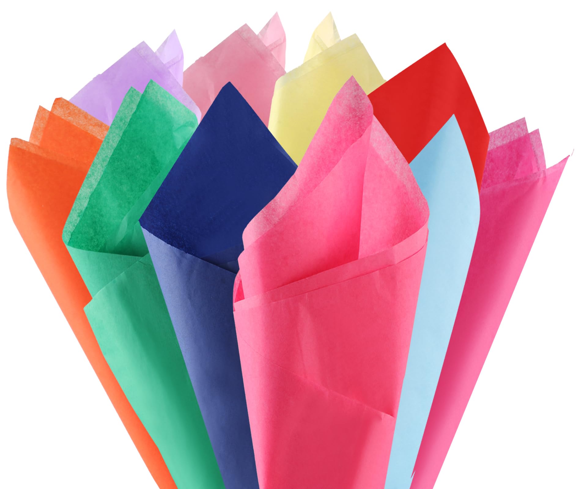 Phinus Tissue Paper, 80 Sheets 20" 20" Tissue Paper for Gift Bags, Colored Tissue Paper Bulk for Weddings, Birthday Parties, DIY Crafts, Craft Decorations etc