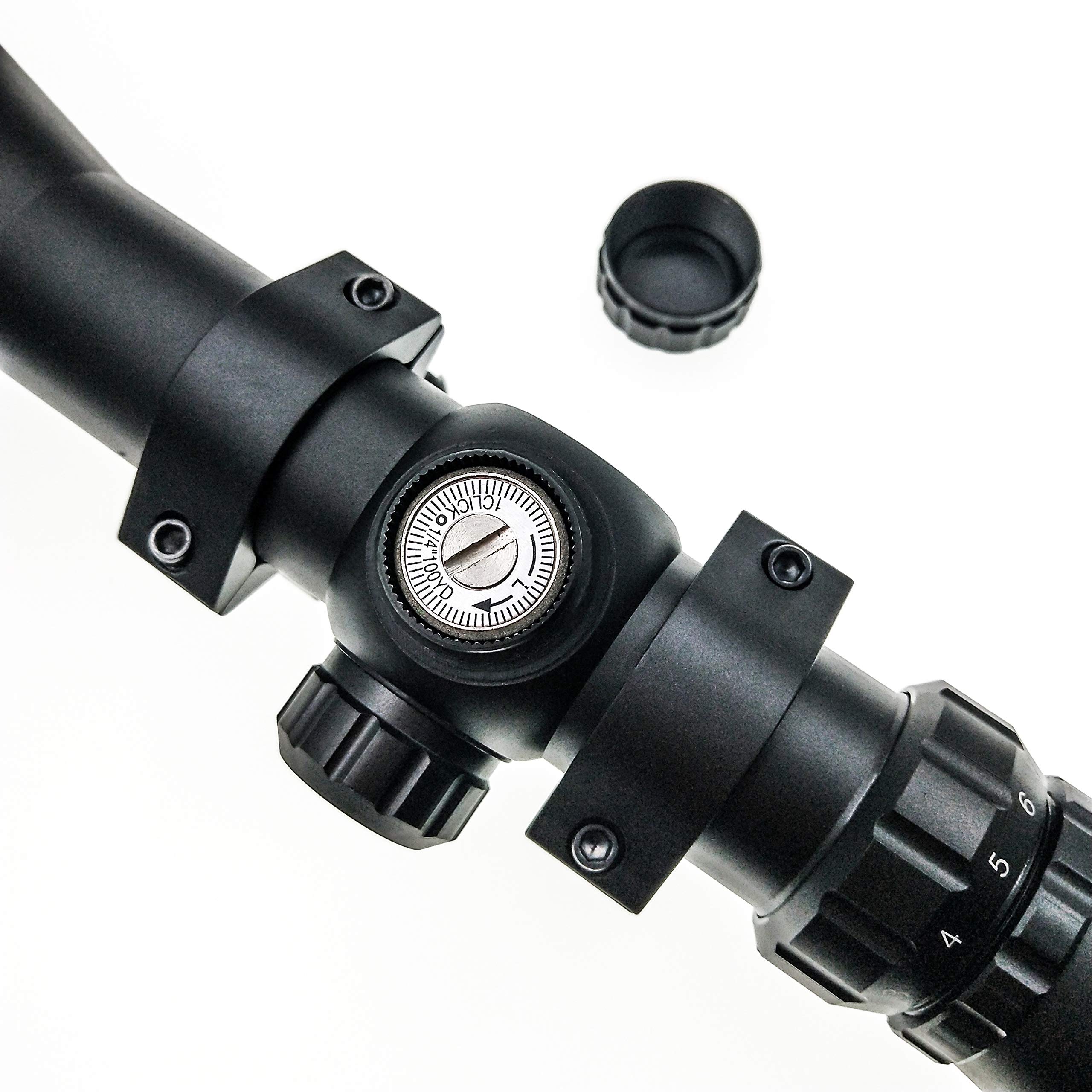 Feyachi Thermal Scope TH-45 384x32mm Long Eye Relief Rifle Scope Second Focal Plane Riflescopes with Dead-Hold BDC MOA Reticle, 1 inch Tube