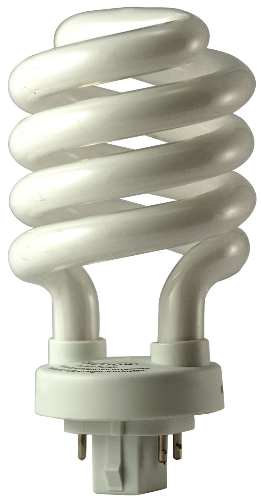 EiKO 05252 Model SP26/27-4P Compact Fluorescent Spiral Light Bulb, 26 Watts, GX24q-3 Base, T-4 Bulb, 4.72"/120mm MOL, 2.44"/62mm MOD, 1800 Approx Initial Lumens