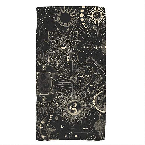 ZHIMI Hand Towel Absorbent Moon Phases Towel Kitchen Fingertip Towel Soft Bath Face Towel 15x30 Inch Wash Cloths Durable for Bathroom Gym Yoga Spa Beach