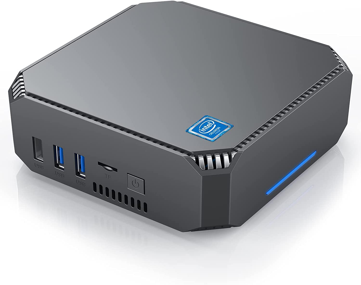 Mini PC Windows 10 Pro 6GB DDR3 128GB SSD Intel Celeron J3455 Processor(up to 2.3GHz) Mini Computer Dual Display at 4K HD Gigabit Ethernet 2.4G+5G Dual-Band WiFi BT 4.2
