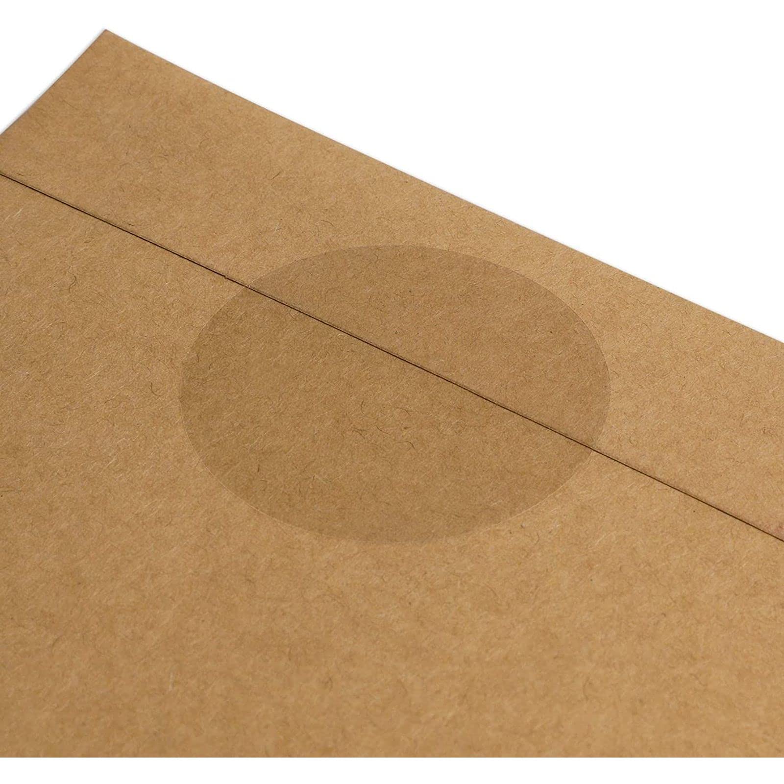 Envelope Seals, Clear Mailing Labels, Round Stickers Roll (2 in, 1000 Pieces)