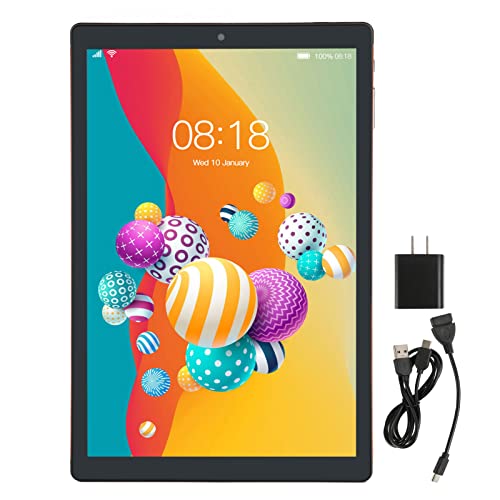 Laihua Kids Tablet, 6GB 128GB Orange 100240V for Android12 Tablet PC for Work (US Plug)