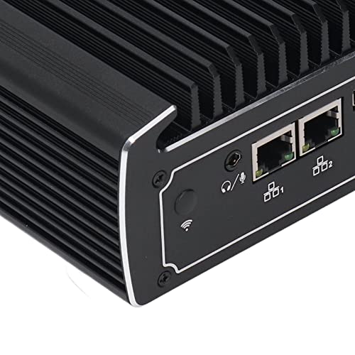 LBEC Industrial PC, Embedded Mini Computer Anti Interference 100240V 128G SSD for Automation (US Plug)