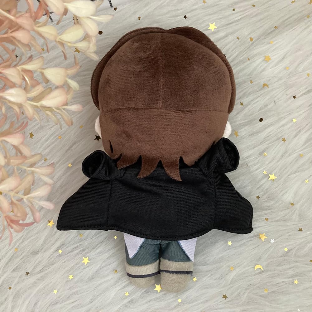 QAHEART BSD Soft Figure Edgar Allan Poe Throw Pillow Anime Soft Figure Hug Pillow Cushions Home Sofa Decoration Collectible for Fans