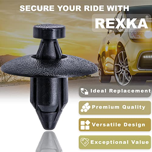 Rexka 10 pcs Bumper Cover Fender Liner Trunk Trim Panel Push-Type Retainer Clip for Volvo 3541113 940 960 C30 C70 S40 S60 S60L S80 S90 V50 V60 V70 V90 XC40 XC60 XC70 XC90