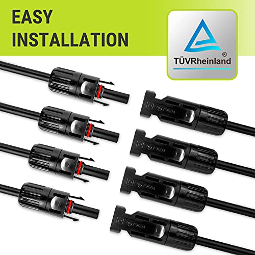 Newpowa Parallel Branch Connector 4-1 Cable for Solar Panel (M/FFFF and MMMM/F)